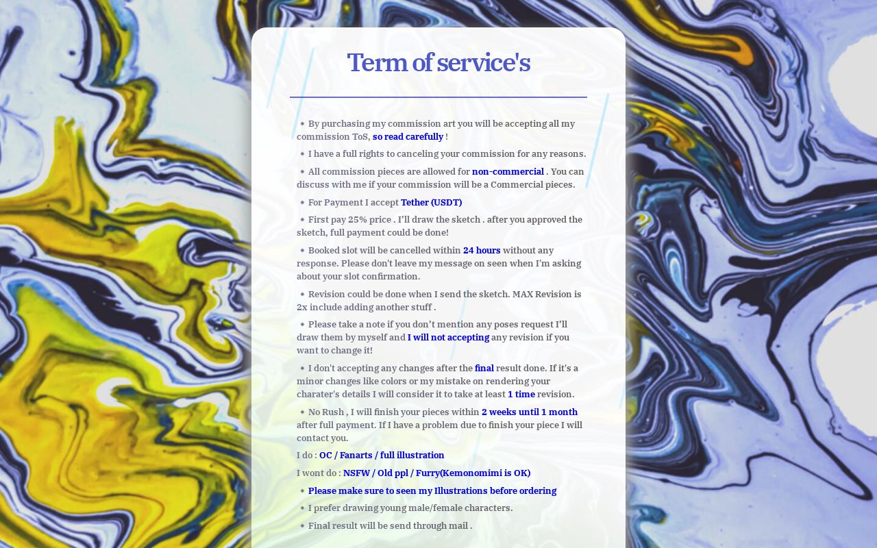 Term of service